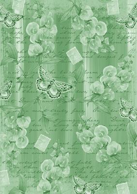 Mint Green White Poinsettia Corners A4 Backing Paper - CUP273351_10 ...