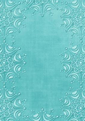 Teal Embossed Snowflake Border A4 Backing Paper - CUP278569_10 ...