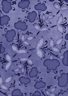 Blue Floral Pattern A4 Backing Paper - CUP282412_10 | Craftsuprint