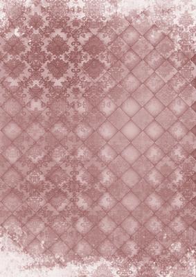 Dusky Pink Old Lace Check A4 Backing Paper - CUP283921_10 | Craftsuprint