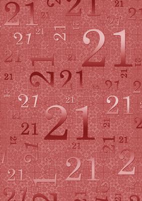 Red Metallic 21st Birthday A4 Backing Paper - CUP315379_10 | Craftsuprint