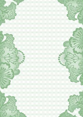 Mint Green Check Damask Edge A4 Backing Paper - CUP316513_10 | Craftsuprint