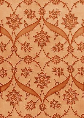 Burnt Orange Floral Entwined Embossed A4 Backing Paper - CUP316534_10 ...