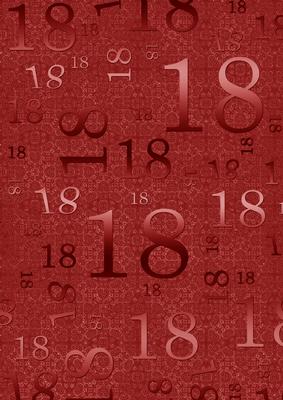 Dark Red Metallic 18 Birthday A4 Backing Paper - CUP319502_10 ...