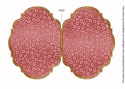 Red Metallic Bead 7x5in Fancy Bracket Folded Card - CUP330561_10 ...