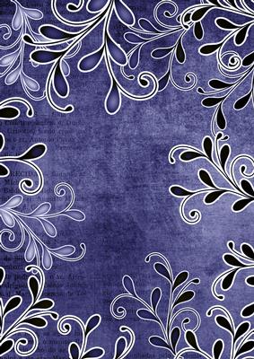 Dark Blue Swirl Toned A4 Backing Paper - CUP372515_10 | Craftsuprint