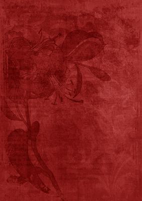Dark Red Floral Lily Aged Swirl A4 Backing Paper - CUP374991_10 ...