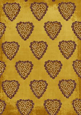 Gold Double Heart Beady A4 Backing Paper - CUP395174_10 | Craftsuprint