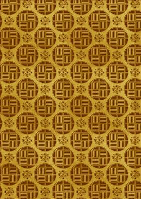 Gold Oriental Cross Dark A4 Backing Paper - CUP399002_10 | Craftsuprint