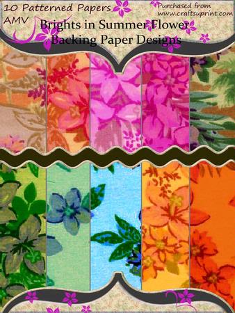 Summer Flowers Paper Pack - CUP39982_10 | Craftsuprint