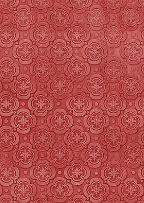 Dark Red Floral Medallion A4 Backing Paper - CUP404428_10 | Craftsuprint