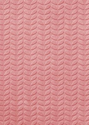 Pink Retro Embossed Leaves A4 Backing Paper - CUP429455_10 | Craftsuprint