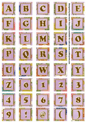 Lilac Oriental Lotus Colour Alphabet Embellishment Sheet - CUP436372_10 ...