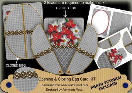 Silver Red Mix 3D Fab Opening Egg Card Mini Kit - CUP518167_10 ...