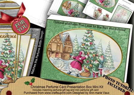 Christmas Santa Tree Perfume Presentation Box - CUP551362_10 | Craftsuprint
