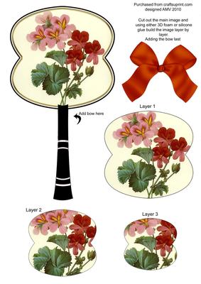 Mini Orchids Oriental Hand Fan Toppers Step by Step - CUP56856_10 ...