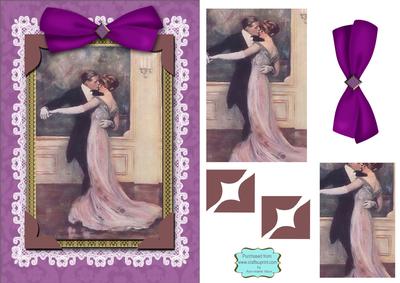 Strictly Dancing Couple A5 Lace Card Front Step by Step - CUP57366_10 ...