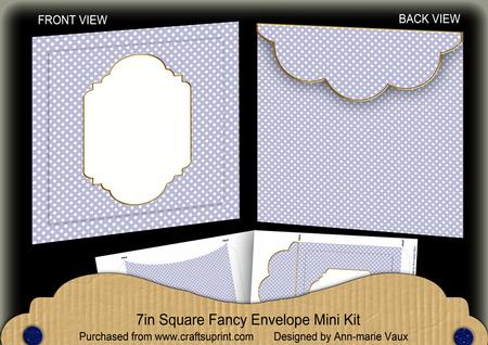 Blue Dotty Fancy 7x7inch Easy Envelope Mini Kit - CUP592252_10 ...