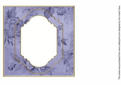 Dblue Rose Fancy 7in Square Insert Panel Sheet - CUP594646_10 ...