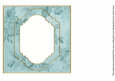 Dteal Rose Fancy 7in Square Insert Panel Sheet - CUP594650_10 ...