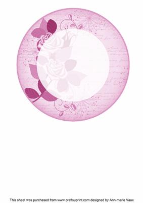Purple1 Rose Circle3 Matching Circle 7in Insert Panel - CUP613465_10 ...