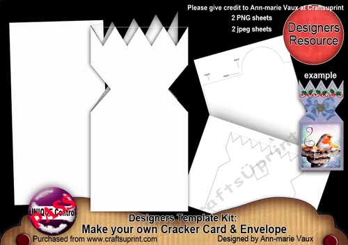 Designer Resource Original Template to design your own Cracker Cards ...