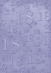 Lilac and Gold 18th Birthday A4 Backing Paper - CUP218936_10 | Craftsuprint