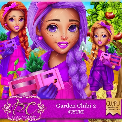 Garden Chibi 2, CU/PU from Bella Caribena - CUP1044838_95298 | Craftsuprint