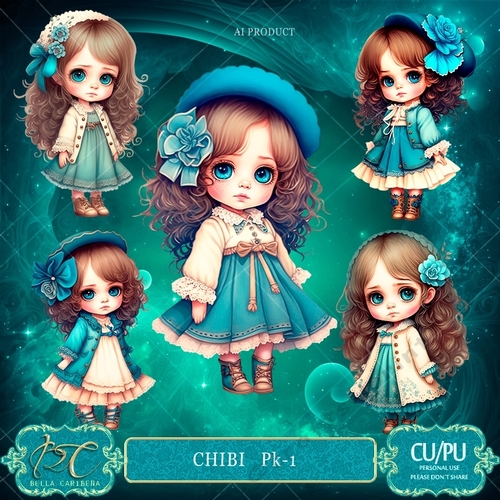 CHIBIS CU/PU PK 1, from Bella Caribeña - CUP1194244_95298 | Craftsuprint