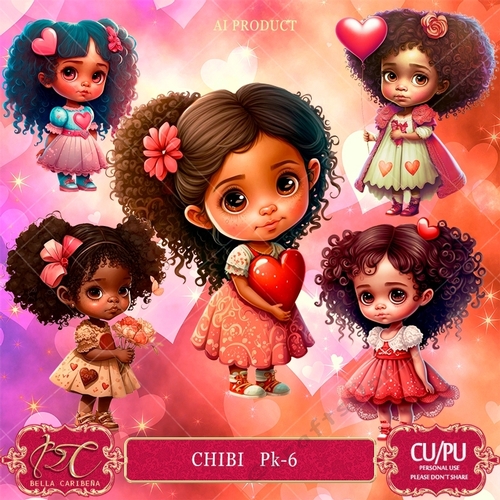 CHIBIS CU/PU PK 6, from Bella Caribeña - CUP1196565_95298 | Craftsuprint