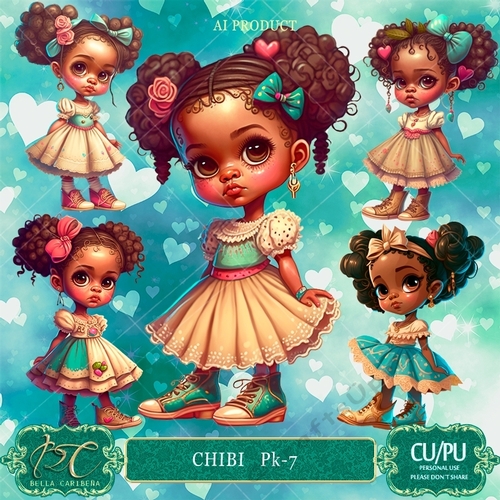 CHIBIS CU/PU PK 7, from Bella Caribeña - CUP1196567_95298 | Craftsuprint