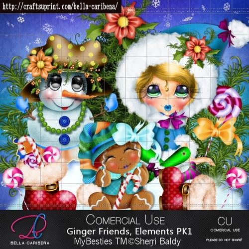 Ginger Friends 1 Elem Pk - CUP923037_95298 | Craftsuprint