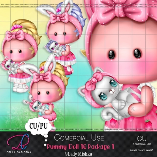 Pummy Doll 16 Pk 1 - CUP954502_95298 | Craftsuprint