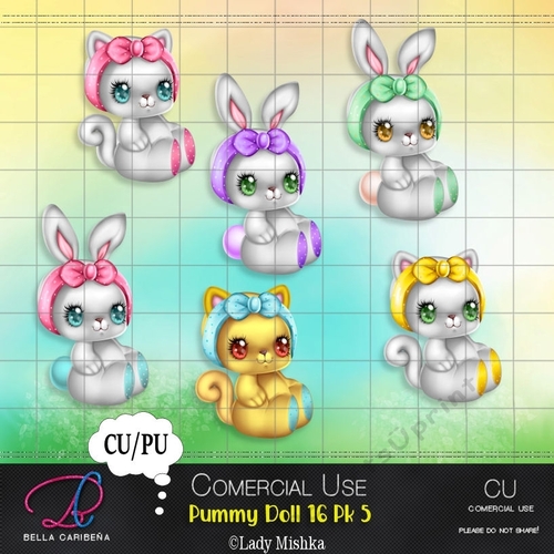 Pummy Doll 16 Pk 5 - CUP954506_95298 | Craftsuprint