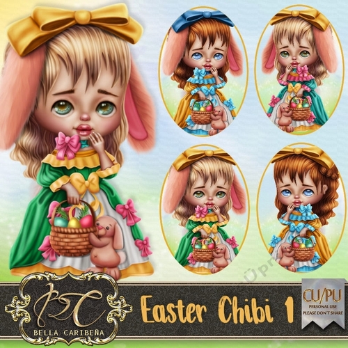 Easter Chibi 1 - CUP958326_95298 | Craftsuprint