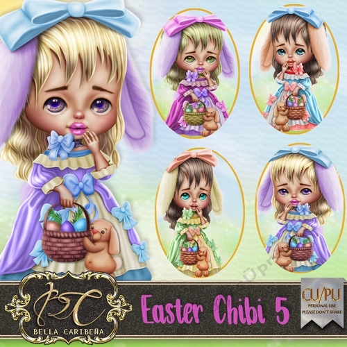 Easter Chibi 5 - CUP958332_95298 | Craftsuprint