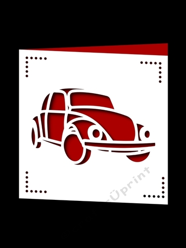 CAR SQUARE CARD - CUP1090731_1051 | Craftsuprint
