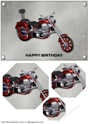 Motorcycle Octagon Pyramid - CUP1127410_1051 | Craftsuprint