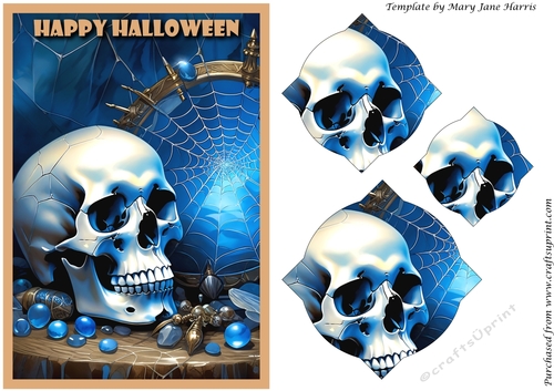 Halloween Skull Splendid Pyramid 3 - CUP1244102_1051 | Craftsuprint