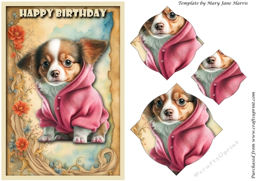 Cute Animals Puppy Splendid Pyramid - CUP1249329_1051 | Craftsuprint