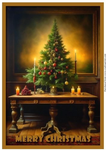 Christmas Decorations Tree A4 - CUP1252680_1051 | Craftsuprint