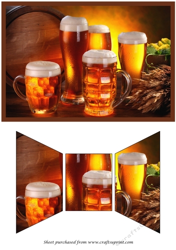 Wooden Beer Barrel Quick Card - CUP1257045_1051 | Craftsuprint
