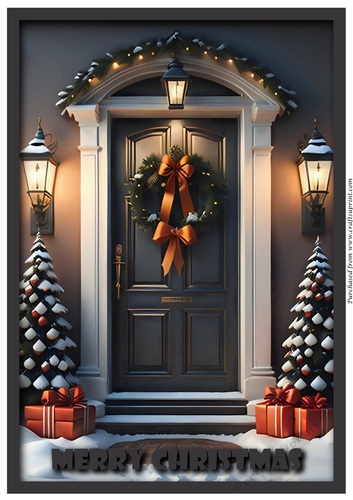 Christmas Door A4 2 - CUP1262944_1051 | Craftsuprint