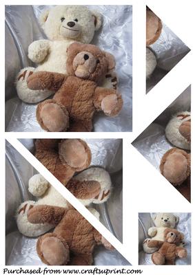 Playful Teddy Bears Triangle Corner Stacker - CUP319638_1051 | Craftsuprint