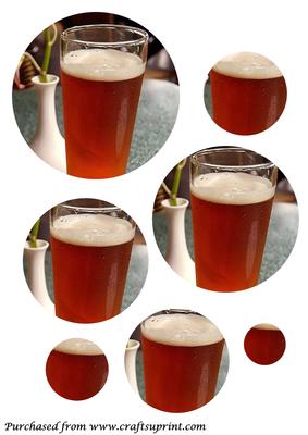Beer Glass Circle Pyramid - CUP325212_1051 | Craftsuprint