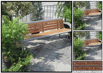 Garden Bench Topper - CUP364346_1051 | Craftsuprint