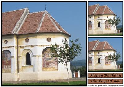 Old Church and Tree Topper - CUP382099_1051 | Craftsuprint