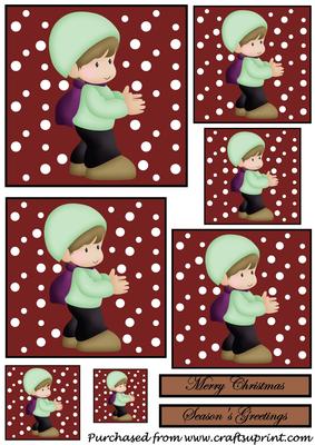 Christmas Boy Toppers - CUP382330_1051 | Craftsuprint