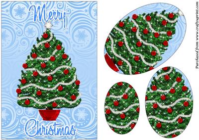 Christmas Tree Oval Pyramid 1 - CUP462938_1051 | Craftsuprint