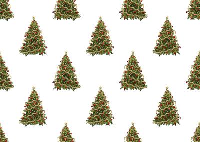 Christmas Tree Backing Paper 4 - CUP540067_1051 | Craftsuprint